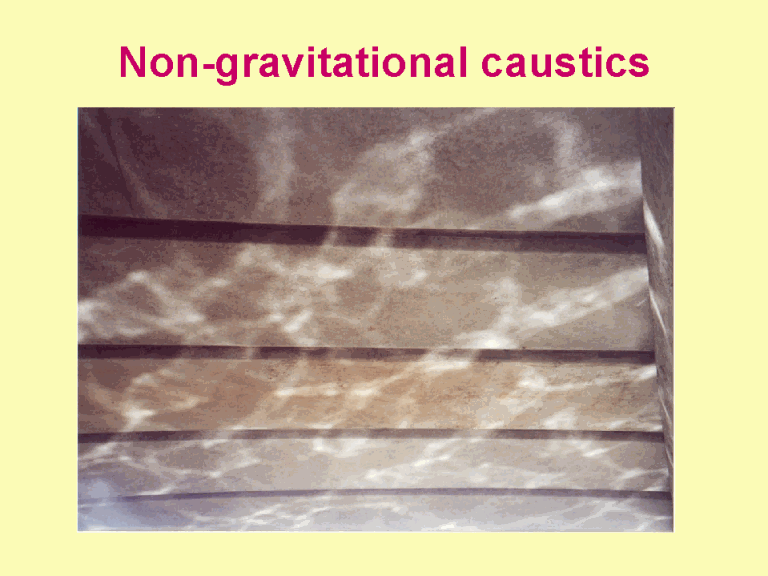 Non-gravitational caustics